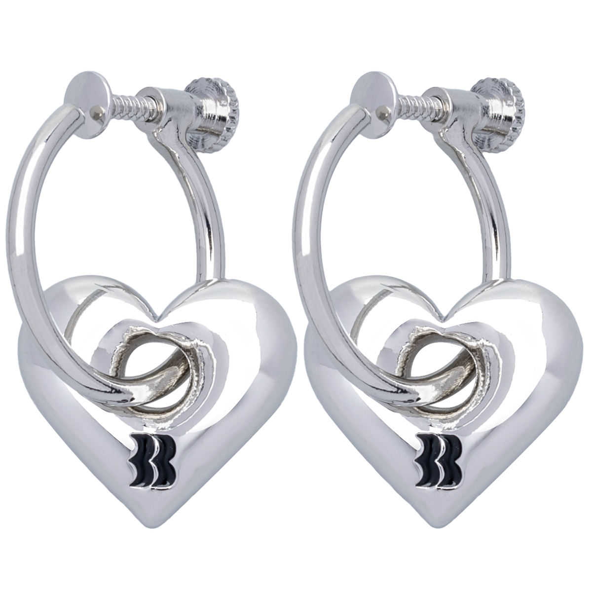 BB Logo Earrings(SILVER) – BASICKS